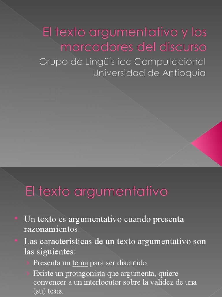Los Conectores Argumentativos | PDF