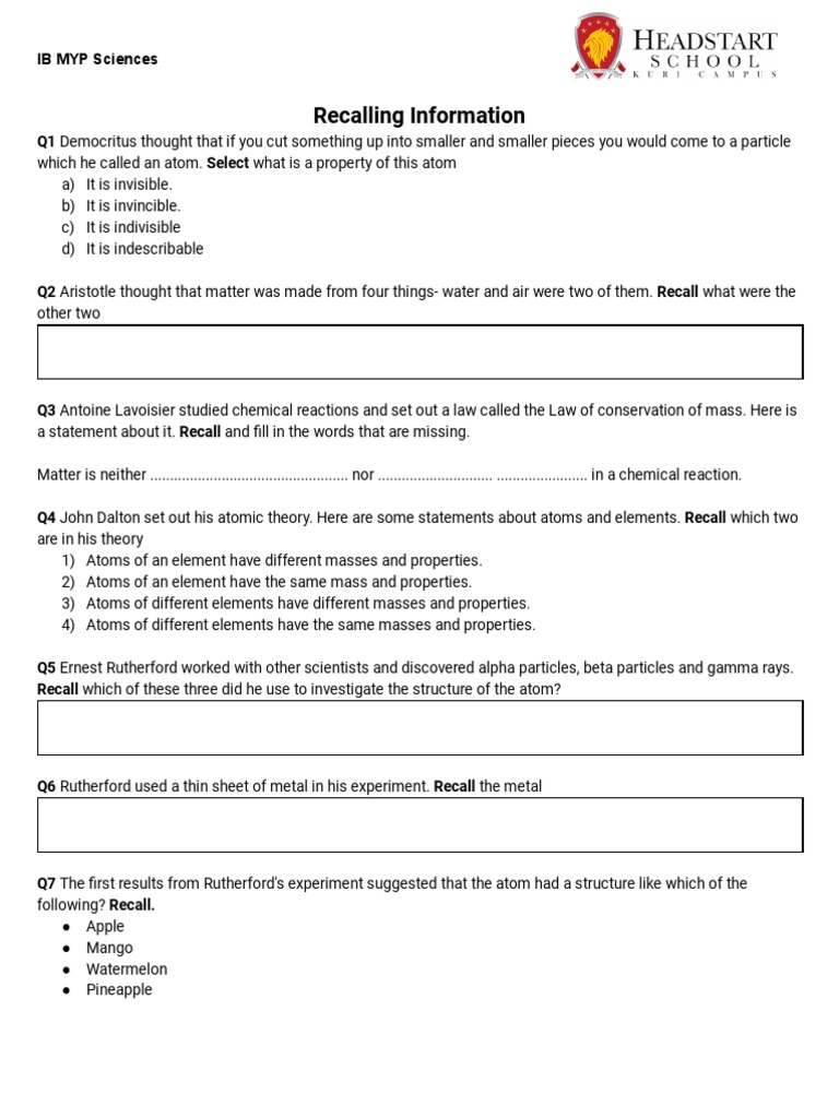 Recalling Information PDF | PDF | Philosophy | Science & Mathematics