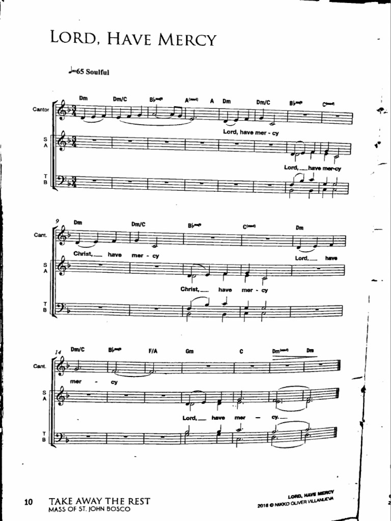 Lord, Have Mercy (DB) | PDF