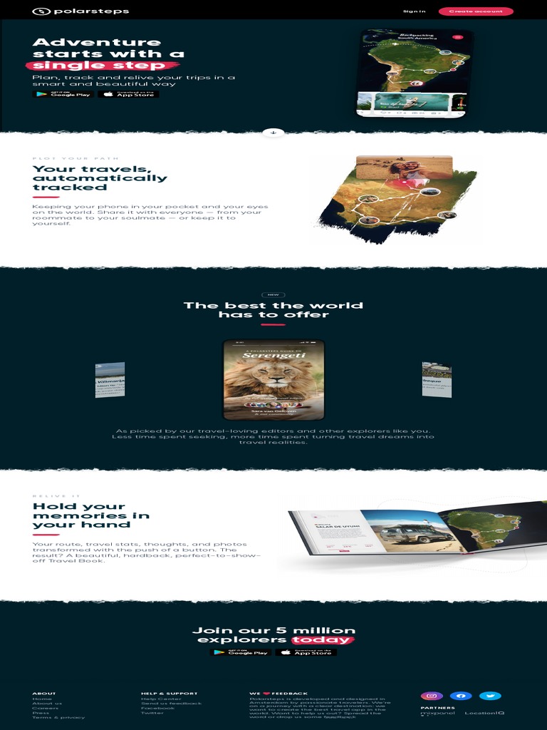Polarsteps - Automatic Travel Tracker Welcome | PDF