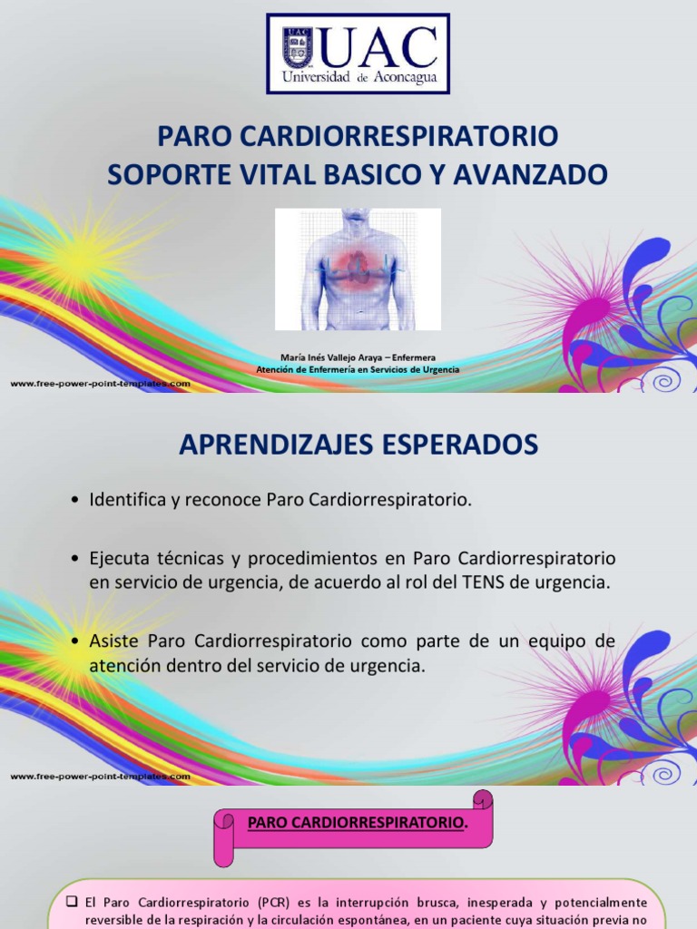 PARO CARDIORRESPIRATORIO Y SOPORTE VITAL BASICO - AVANZADO | PDF | Paro ...