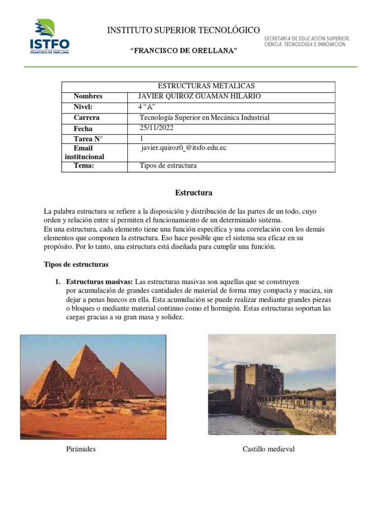 Tipos de Estructuras en Construcción | PDF | Bóveda (Arquitectura ...