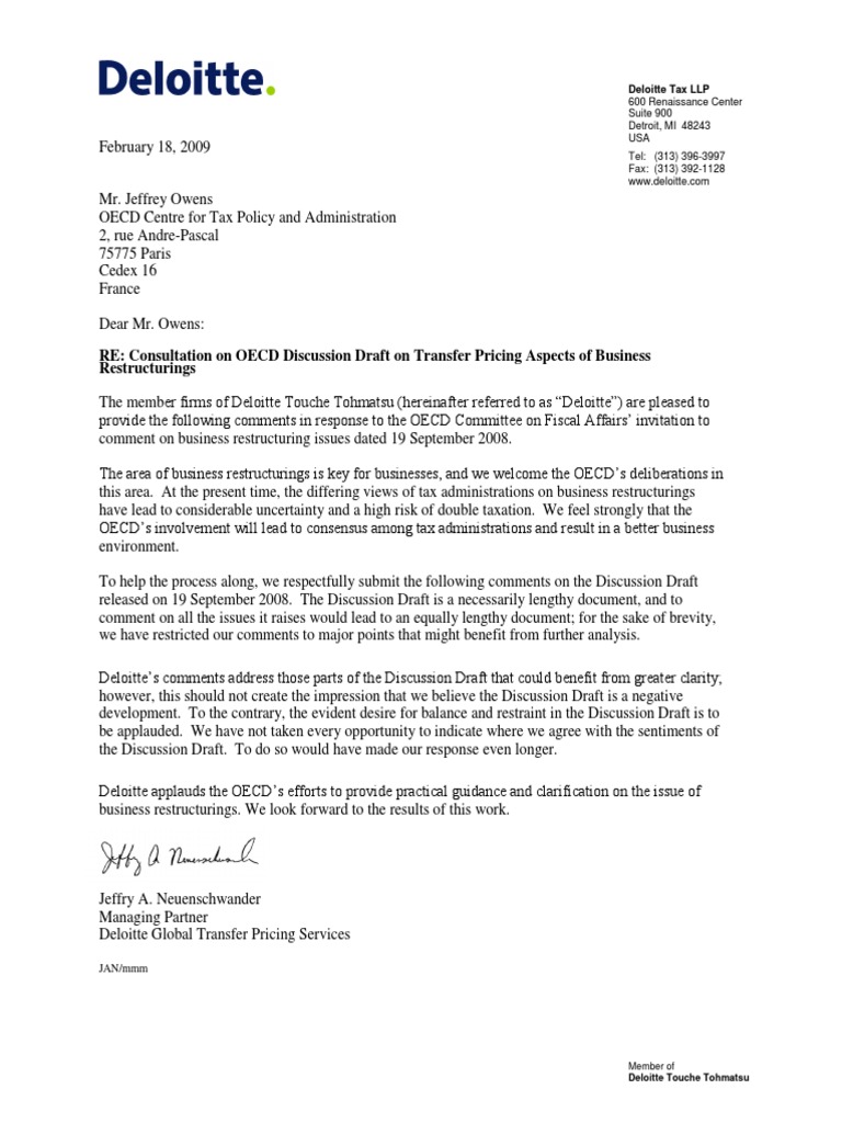 Deloitte Audit Report | PDF | Risk | Taxes