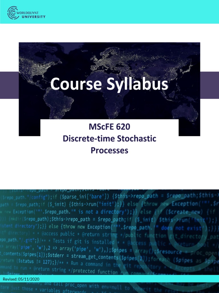 MScFE 620 Discrete-Time Stochastic Processes Syllabus | PDF | Turnitin ... MScFE 620 Discrete-Time Stochastic Processes Syllabus | PDF | Turnitin ...