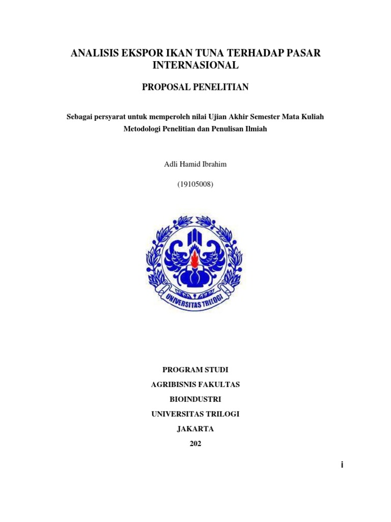 Adli Hamid Ibrahim - 19105008 - UAS - Proposal - MPPI | PDF