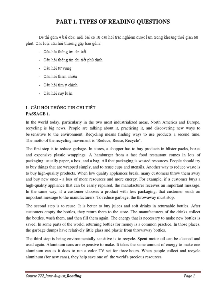 READING 222 (giới thiệu & test 1) | PDF | Greenhouse Gas | Egg As Food