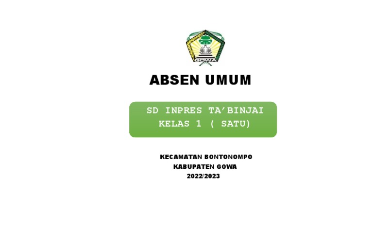 Sampul Absen Umum | PDF