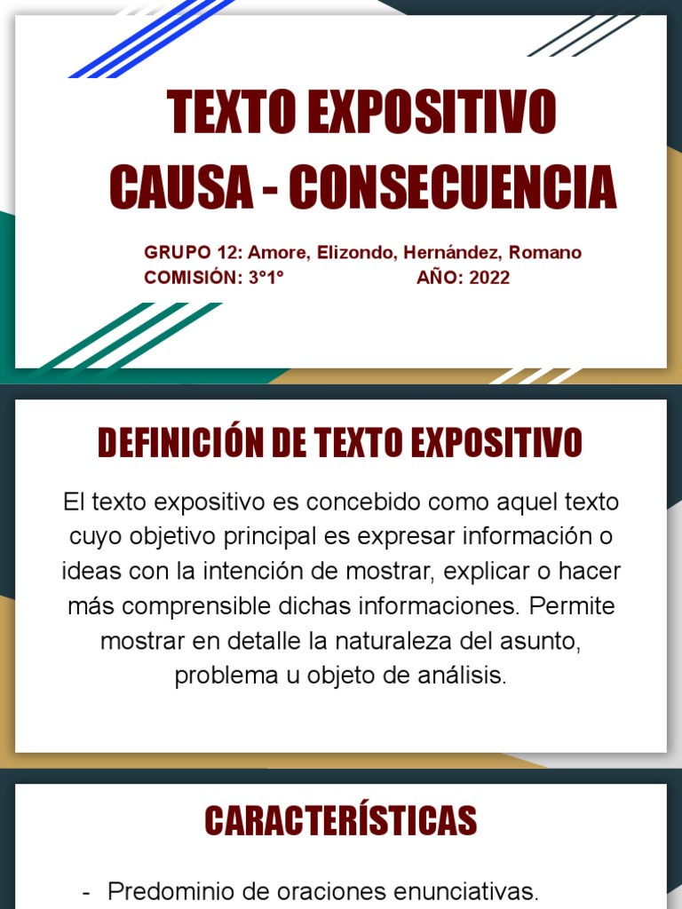 Texto Expositivo Causa - Consecuencia | PDF | Oración (Lingüística ...