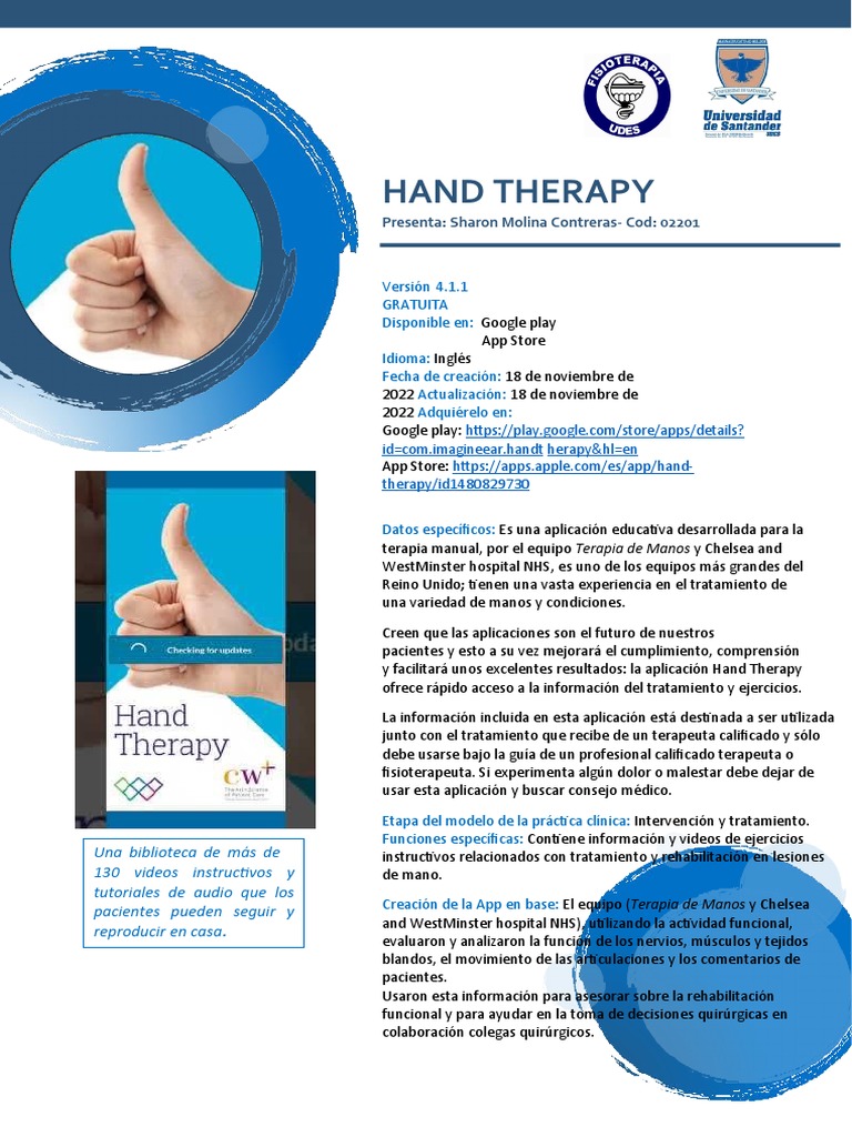 Sharon - Alexandra - Molina - Hand Therapy | PDF | Terapia física ... Sharon - Alexandra - Molina - Hand Therapy | PDF | Terapia física ...