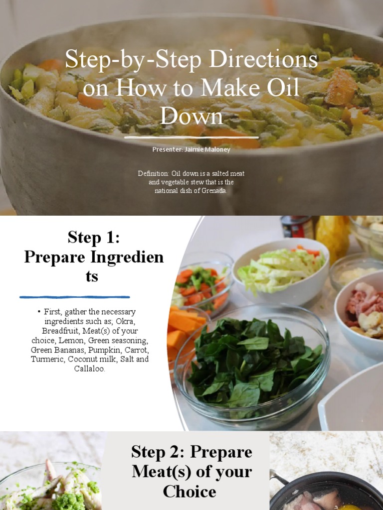 Oil Down Presentation | PDF