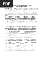 English Proficiency Test Sample with Answers | PDF | Law