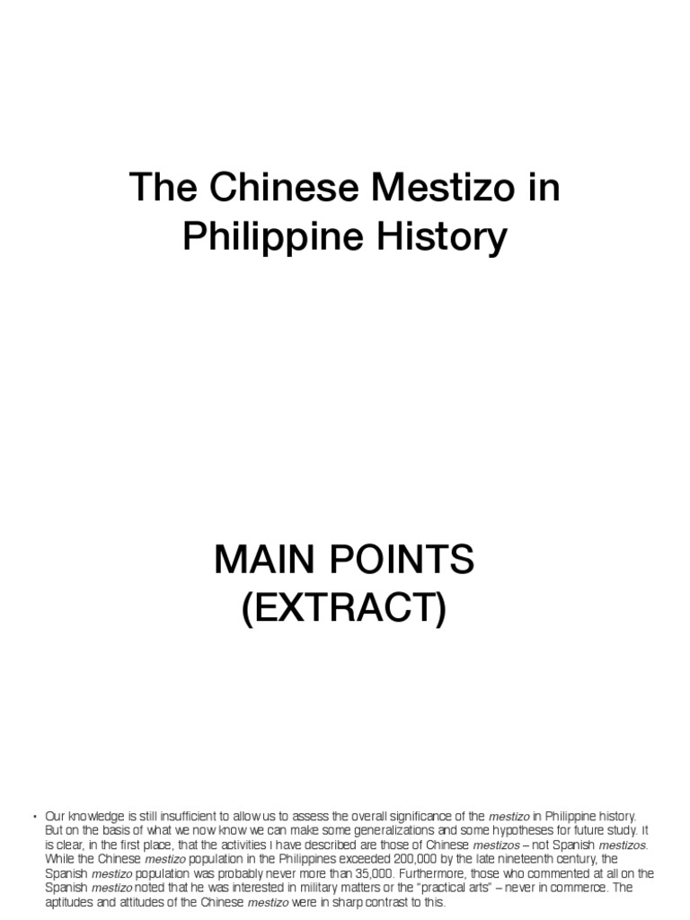 The Chinese Mestizo in Philippine History.pdf | PDF