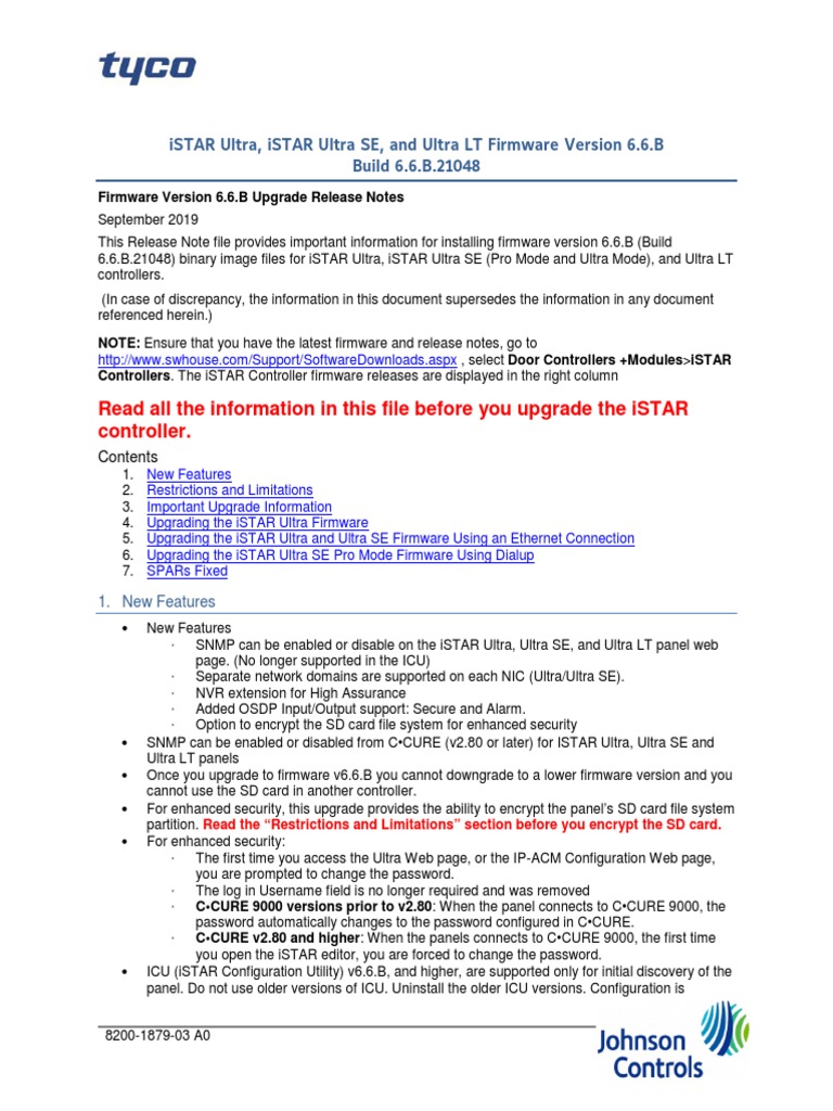 iSTAR Ultra FW v6 6B RN 8200 1879 03 A0 en PDF | PDF | World Wide Web | Internet & Web