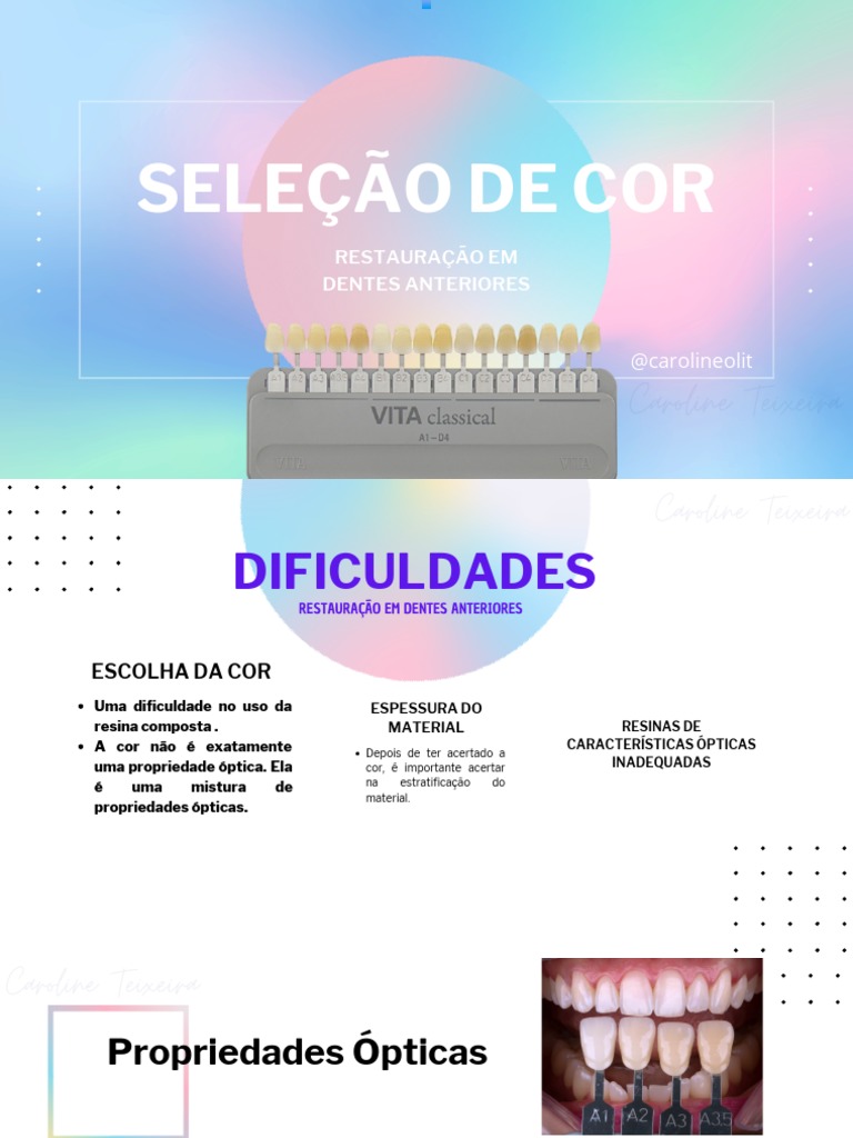 Seleção de Cor em Resina Composta PDF | PDF