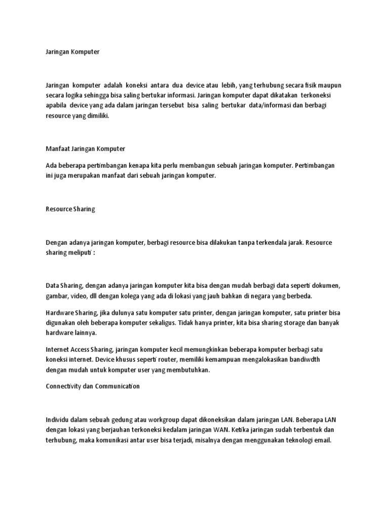 Jaringan Komput-WPS Office | PDF | Teknologi & Rekayasa
