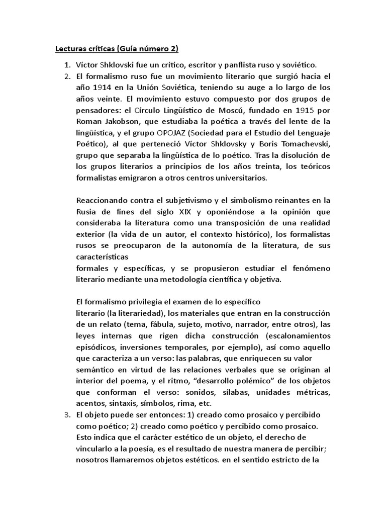Lecturas críticas guía 2.docx | PDF