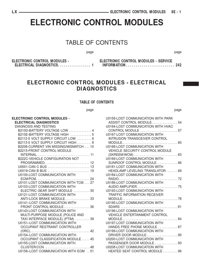 Electronic Control Modules PDF | PDF | Voltage | Ignition System