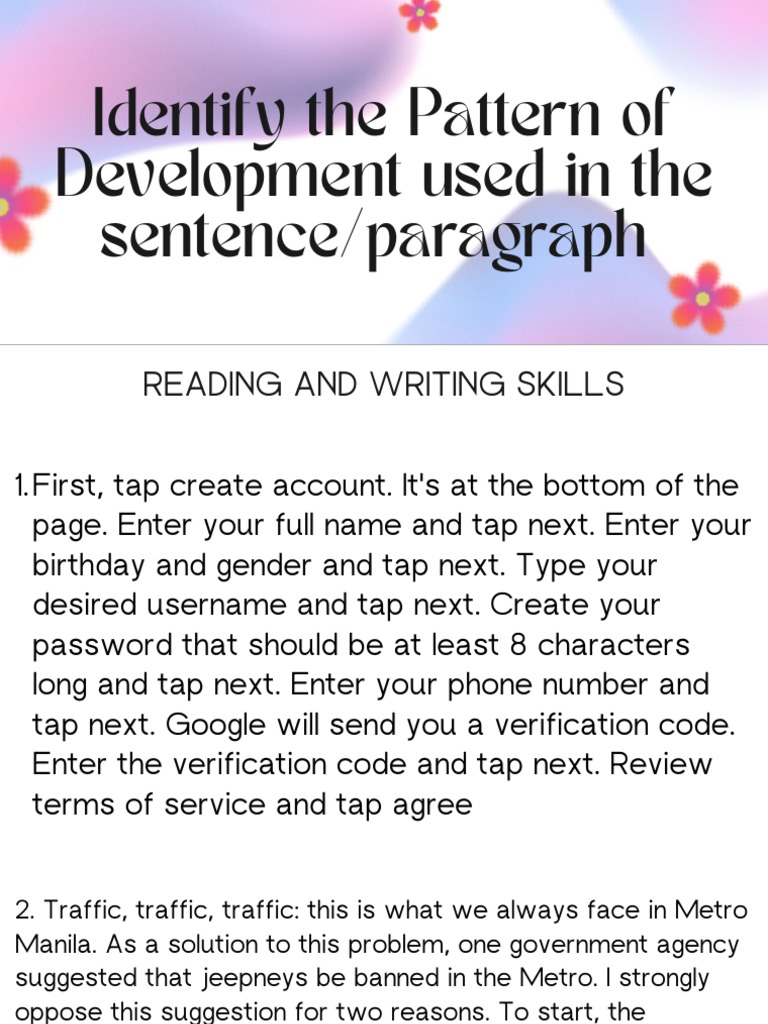 Identifying Patterns Quiz PDF | PDF