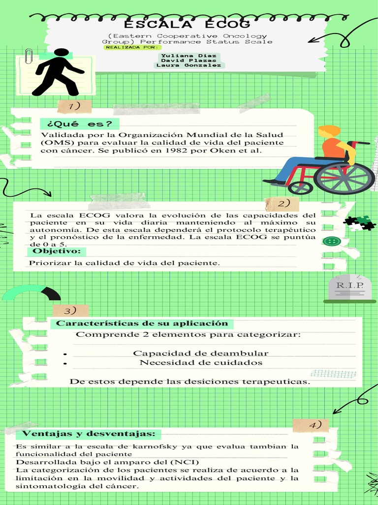 Escala ECOG en Oncología: Evaluación PS | PDF | Cáncer | Salud pública