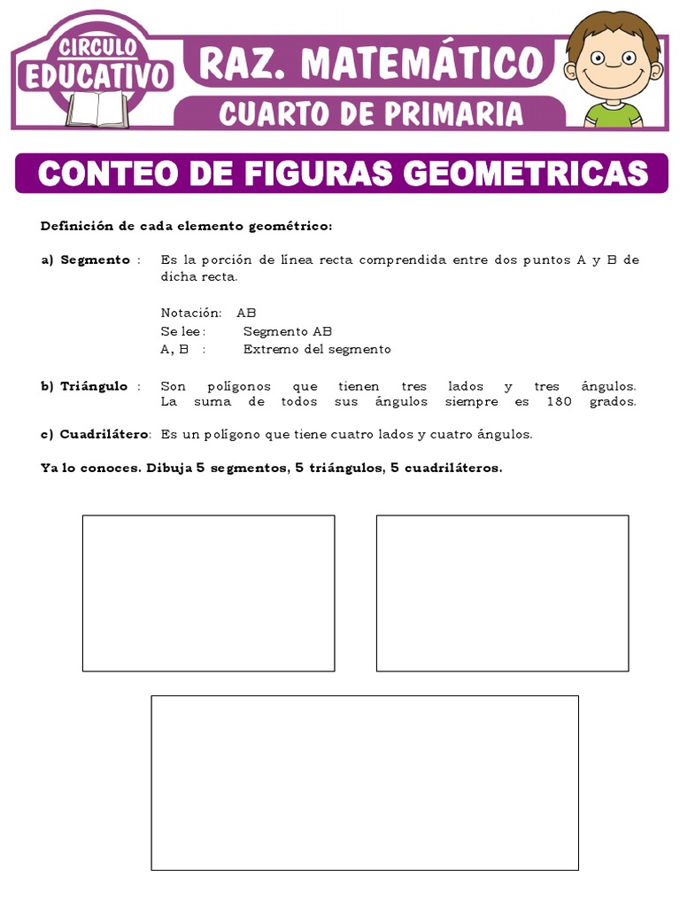 Conteo de Figuras Geométricas para Niños | PDF