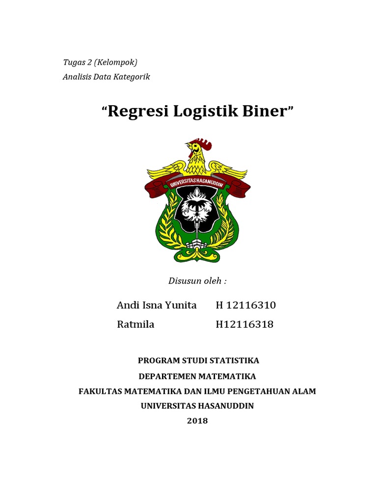 Regresi Logistik Biner: Konsep & Uji | PDF