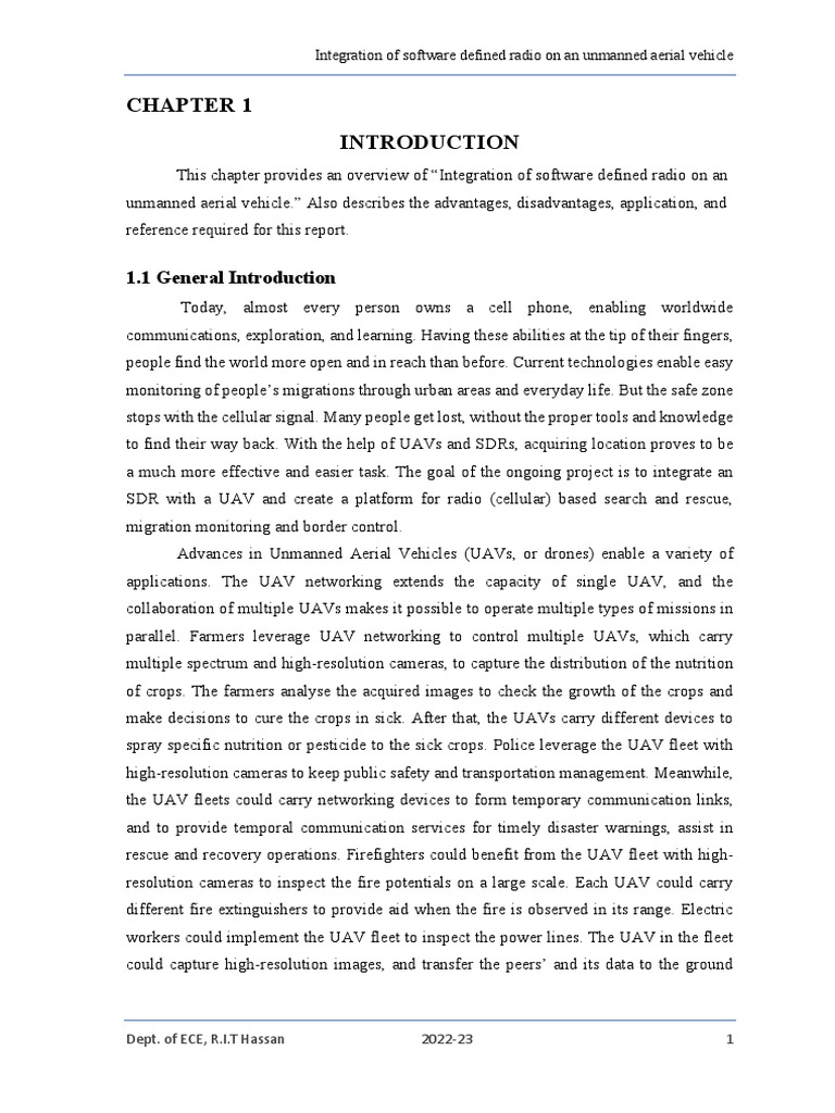 Technical Seminar Report Vikas PDF | PDF | Unmanned Aerial Vehicle | Software Defined Radio