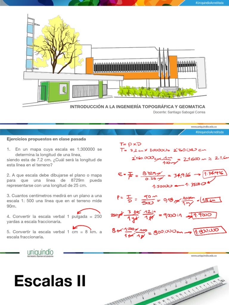 Documento Guía Escalas (2° Parte) PDF | PDF | Mapa | Topografía