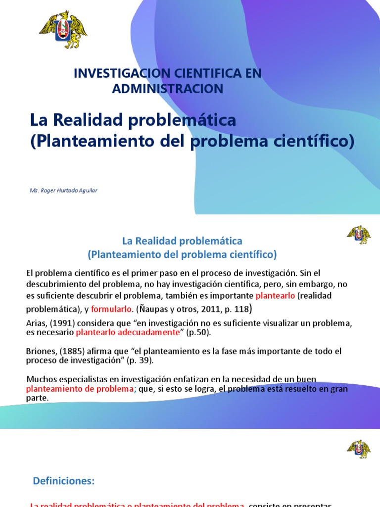 Planteamiento del Problema Científico | PDF