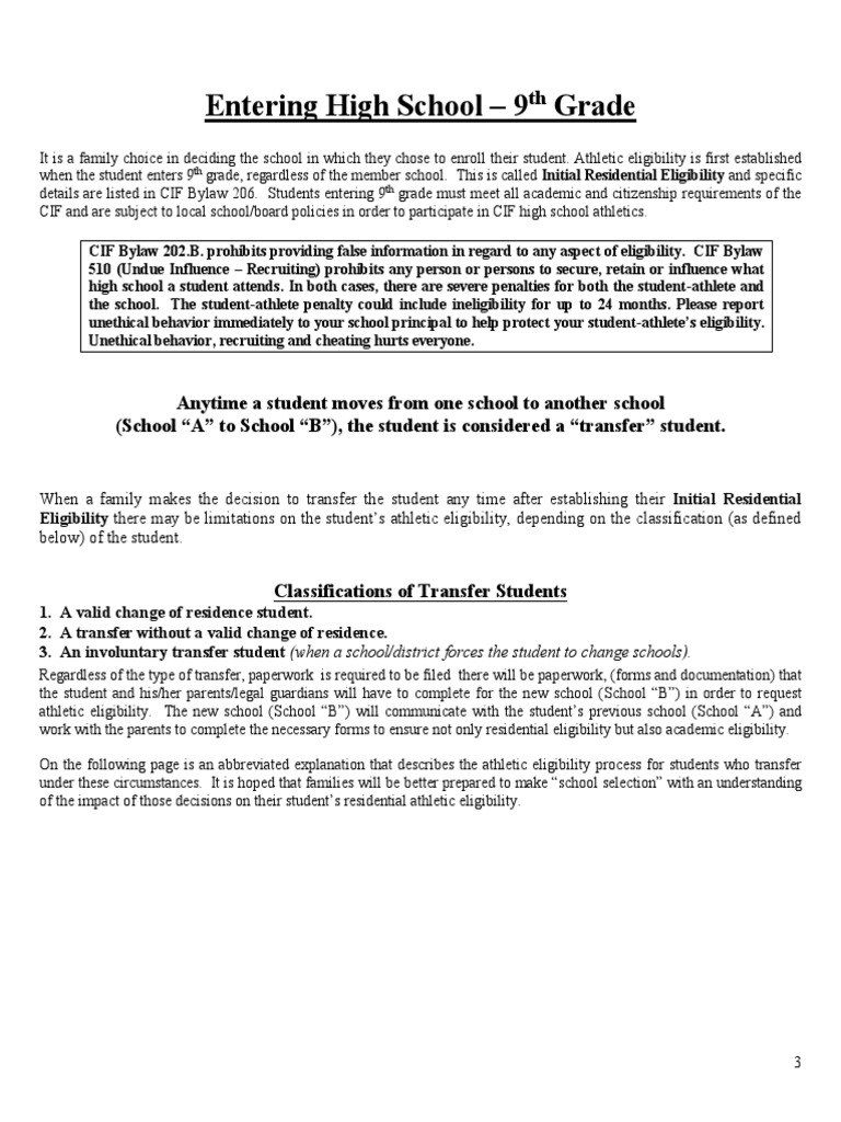 State - CIF - Parent - Handbook - I - Understanding - Transfer ...