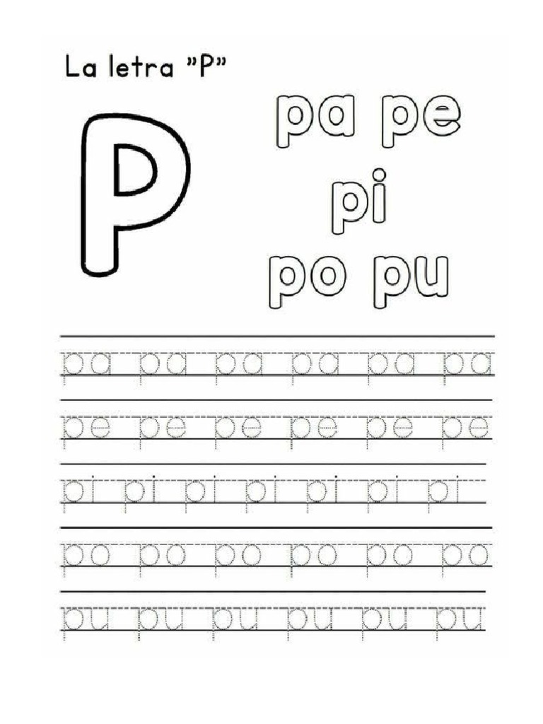 Tarea Tamgran y Letra P | PDF