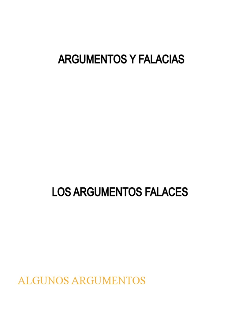 2 Argumentos y Falacias | PDF