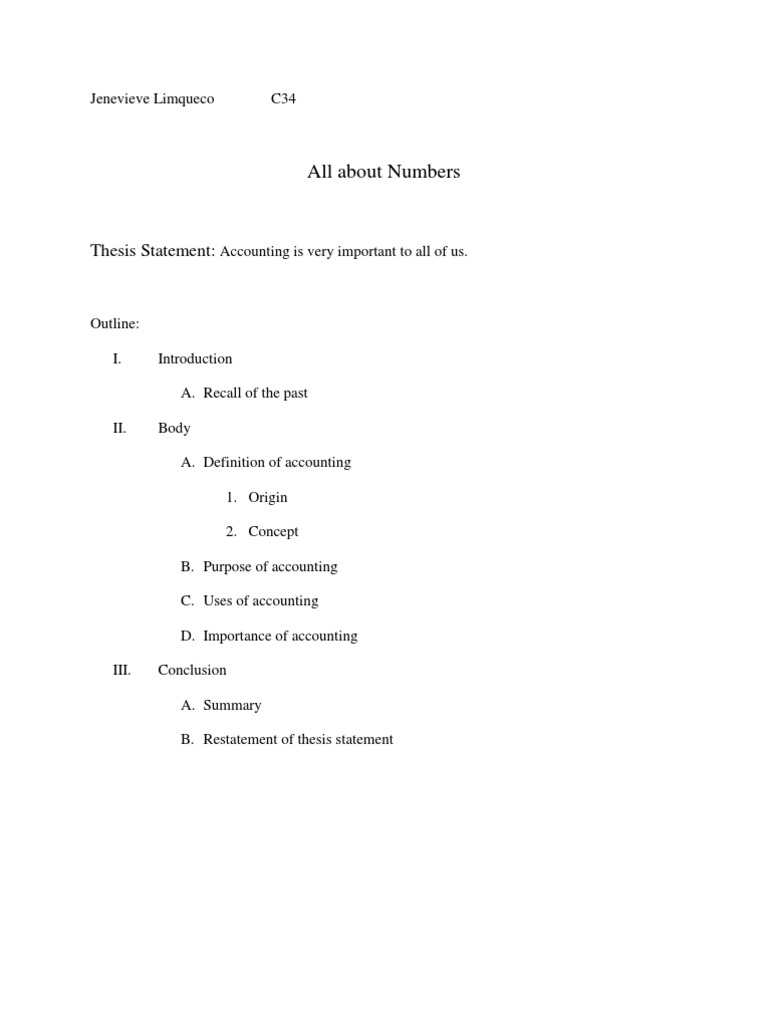 Extended Definition Essay | PDF | Accounting | Business