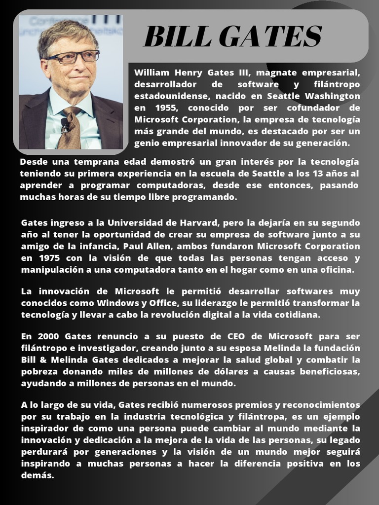 Bill Gates PDF | PDF
