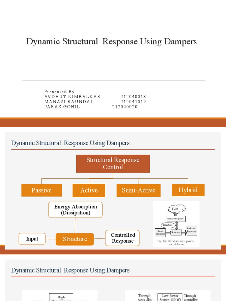 Dynamic Structural Response Using Dampers | PDF Dynamic Structural Response Using Dampers | PDF