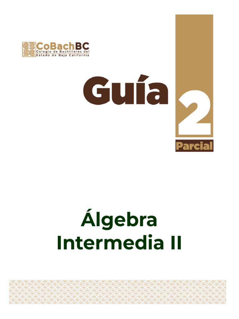 5 GE - 2do. Parcial - Álgebra Intermedia II PDF | PDF