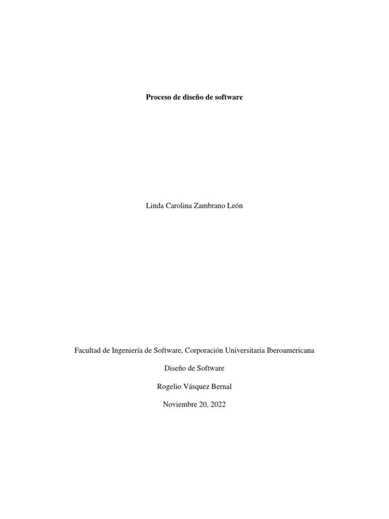 Proceso de Diseño de Software | PDF | Software | Programación de computadoras