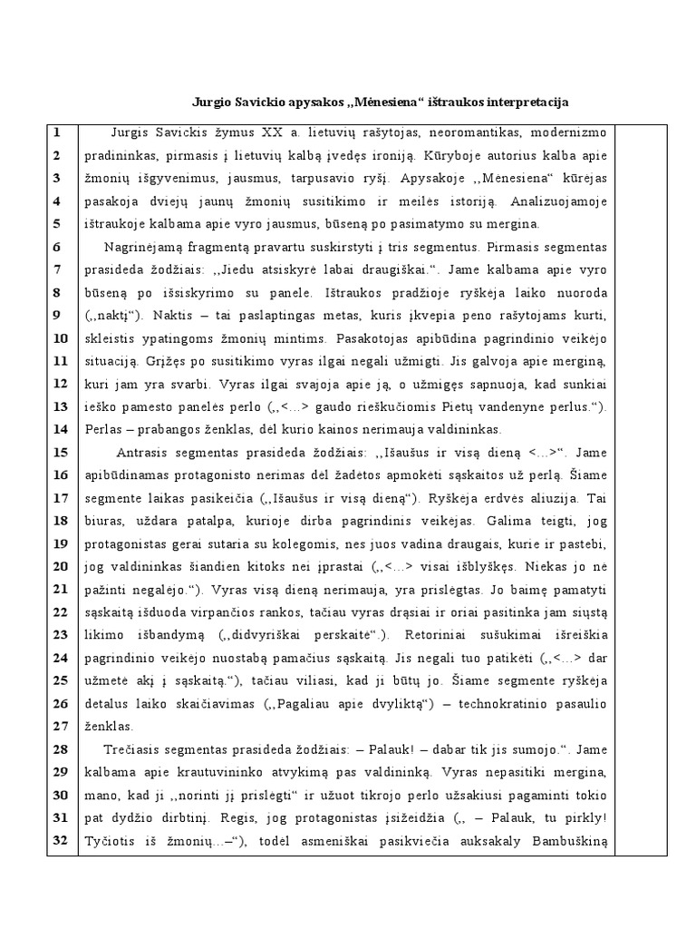 J. Savickis Mėnesiena | PDF