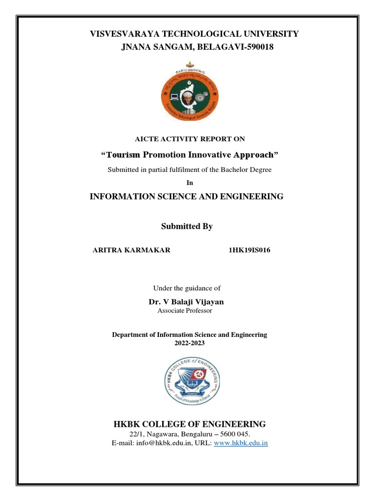 Tourism Report PDF | PDF