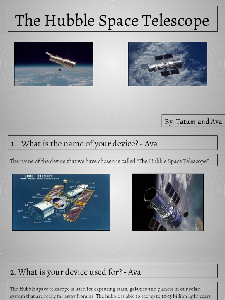 _Hubble Telescope.pptx | PDF