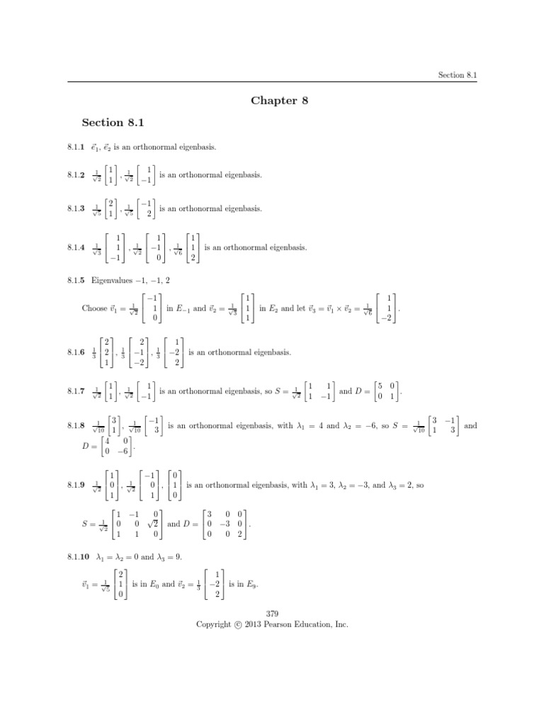Instructor5e - ch8 - Final (8.1) | PDF | Eigenvalues And Eigenvectors | Mathematics