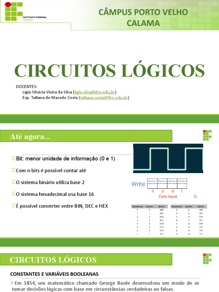Fundamentos de Circuitos Lógicos | PDF | Lógica | Rede elétrica