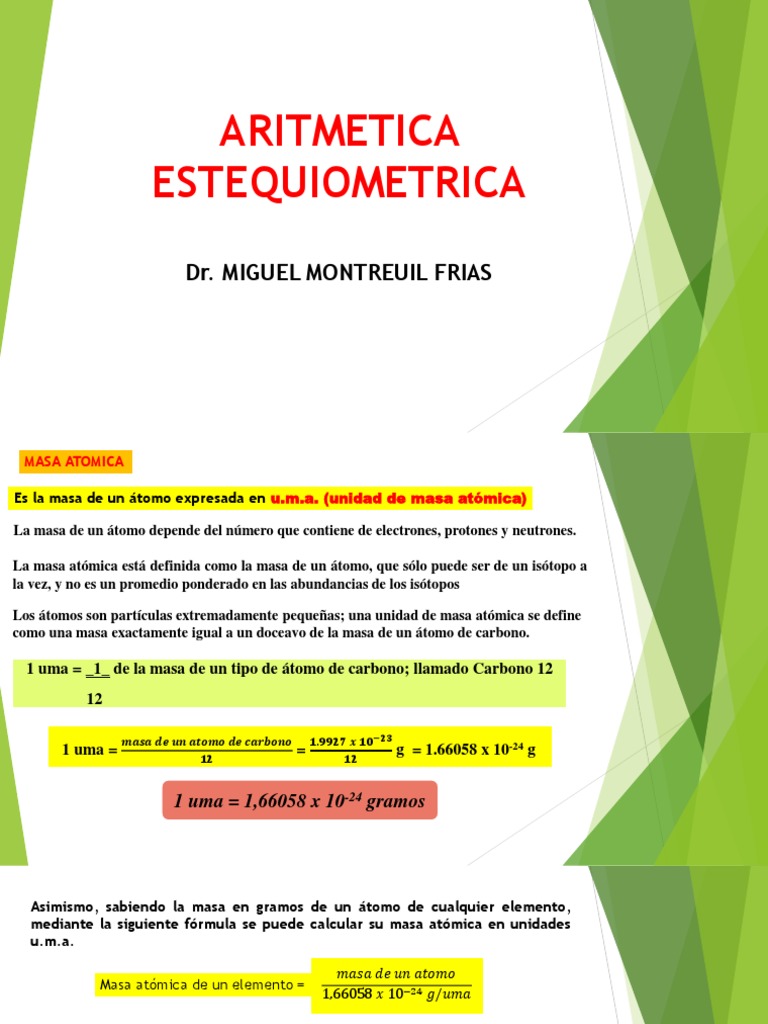Aritmetica Estequiometrica PDF | PDF