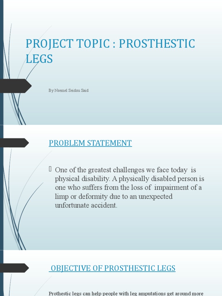 Prosthetic Legs | PDF