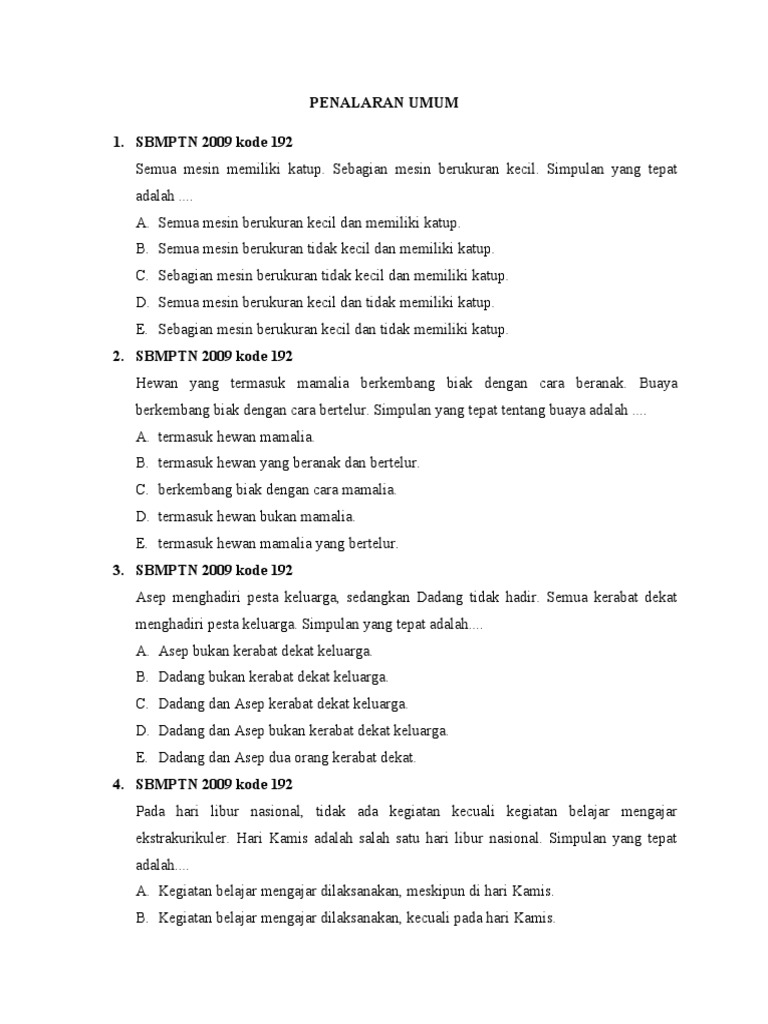 PENALARAN UMUM | PDF