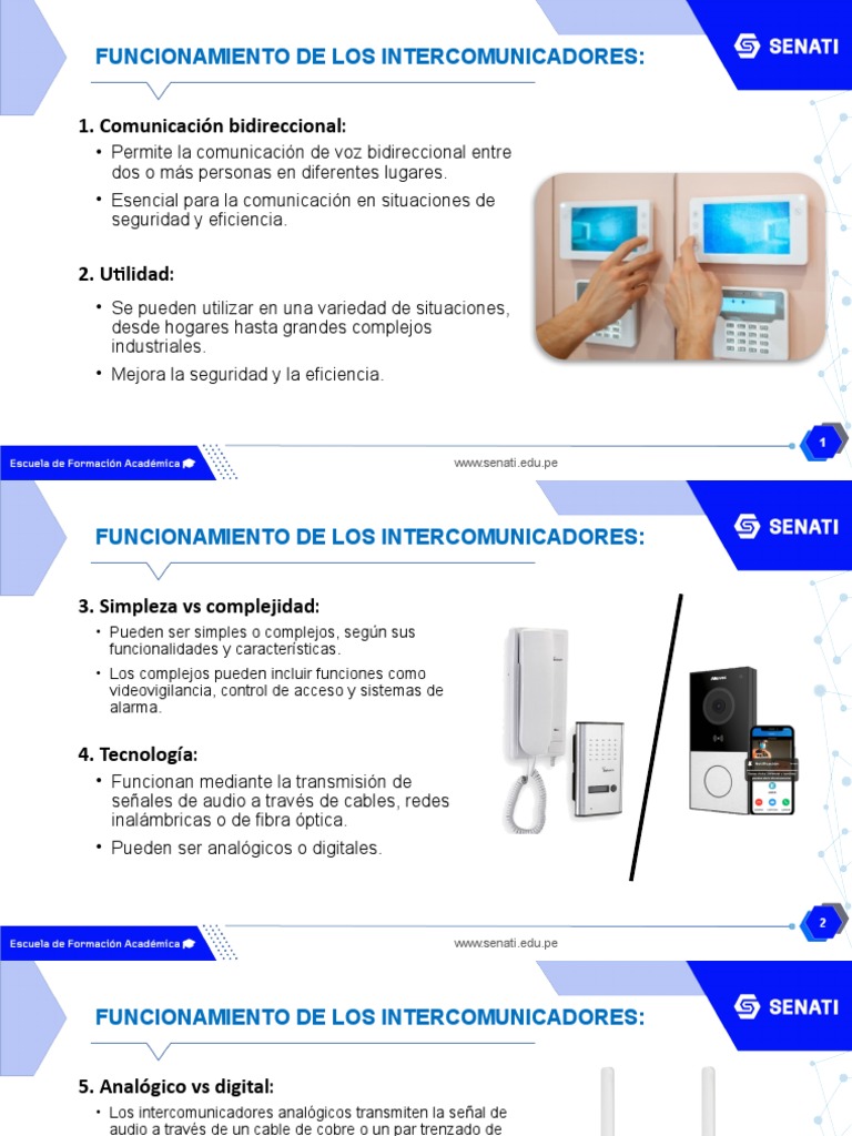 Funcionamiento de Los Intercomunicadores | PDF