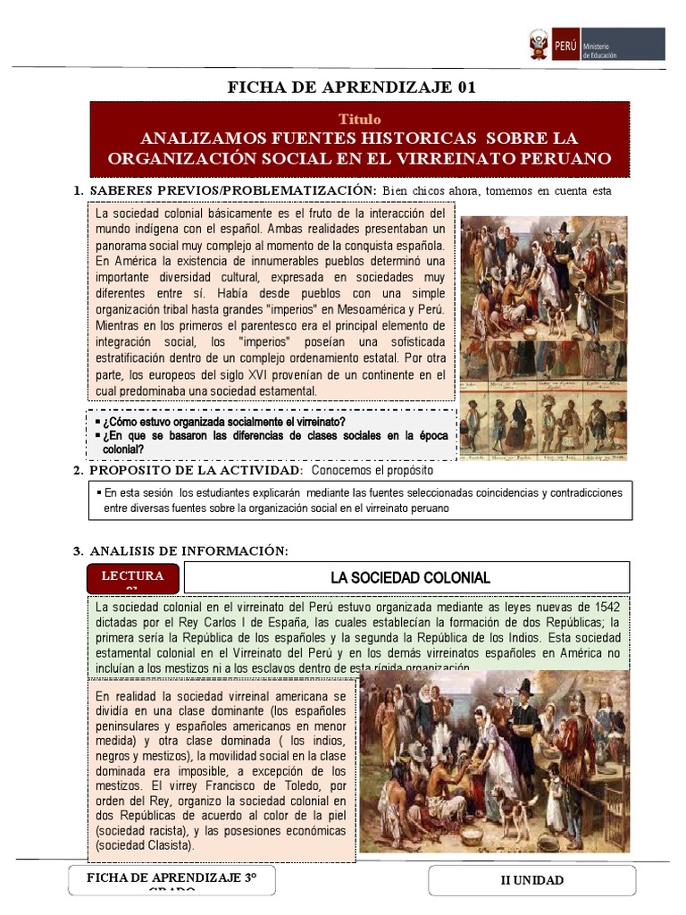 1 Ficha de Aprendizaje CCSS 3° Grado | PDF