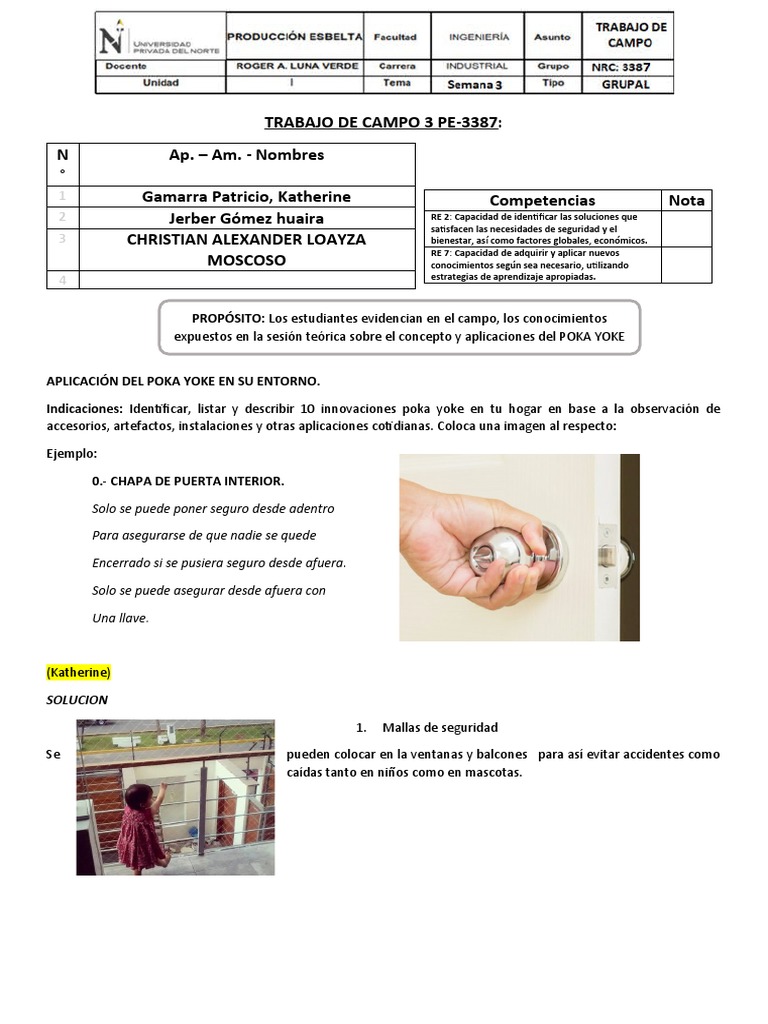 TC 3 Pokayoke Grupo3 | PDF
