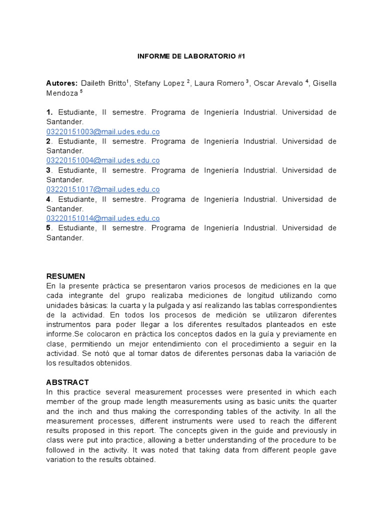 Informe Lab PDF | PDF