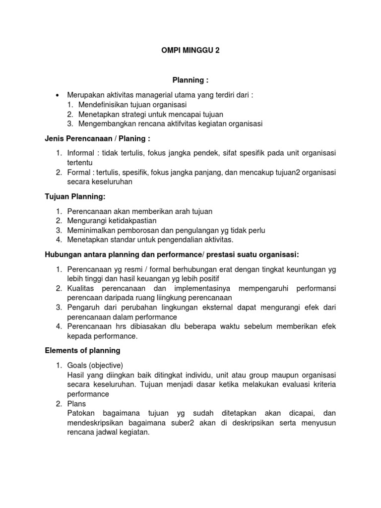 Bahan Uts Ompi PDF | PDF