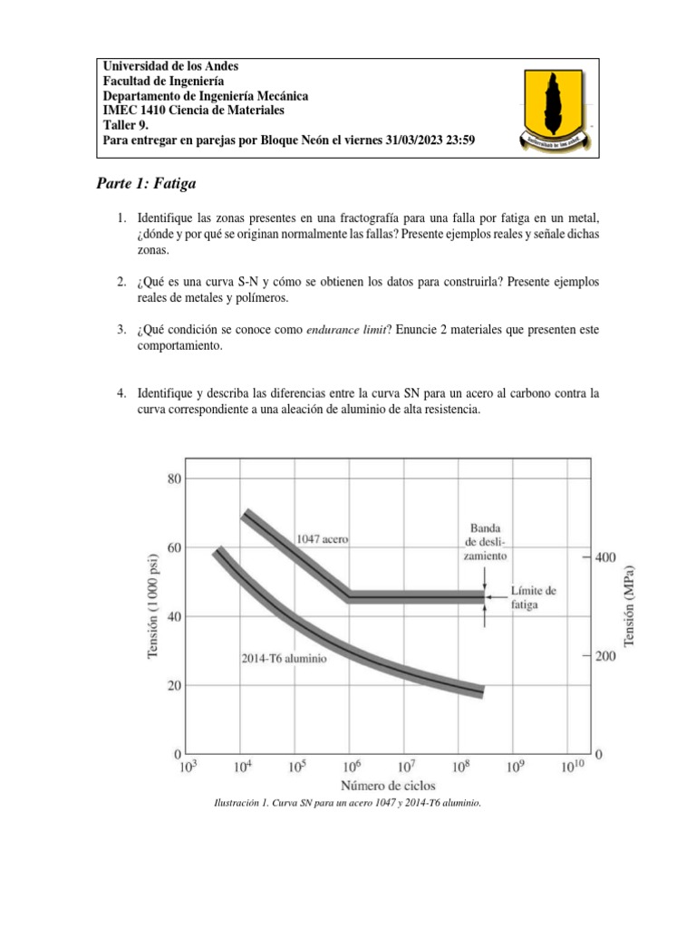 IMEC 1410 - Taller 9 PDF | PDF